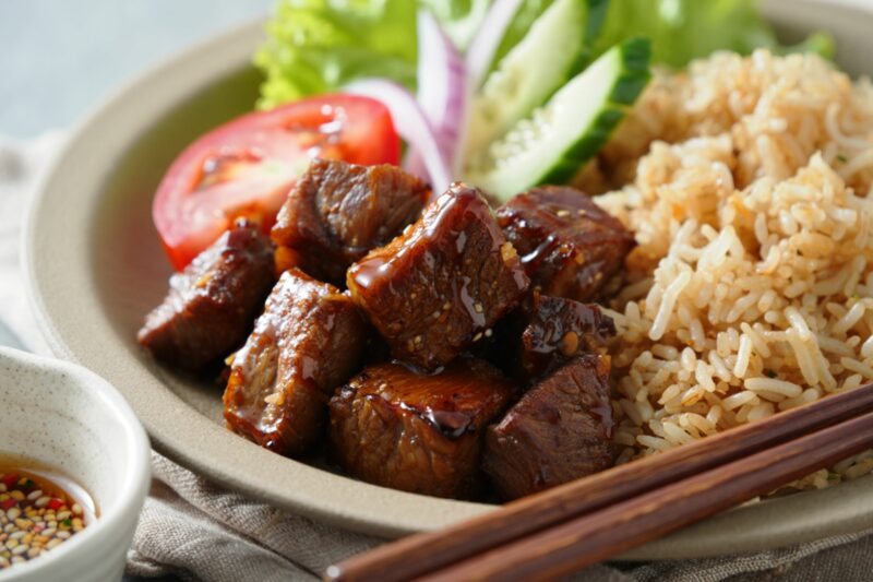 Recette authentique du boeuf loc lac vietnamien et cambodgien